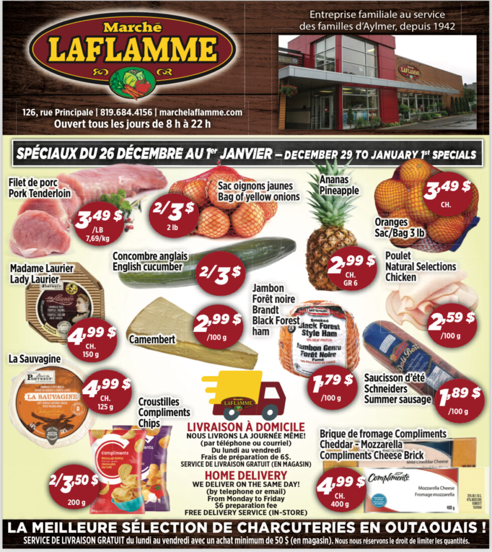 Marché Laflamme │Spéciaux│Produits locaux frais